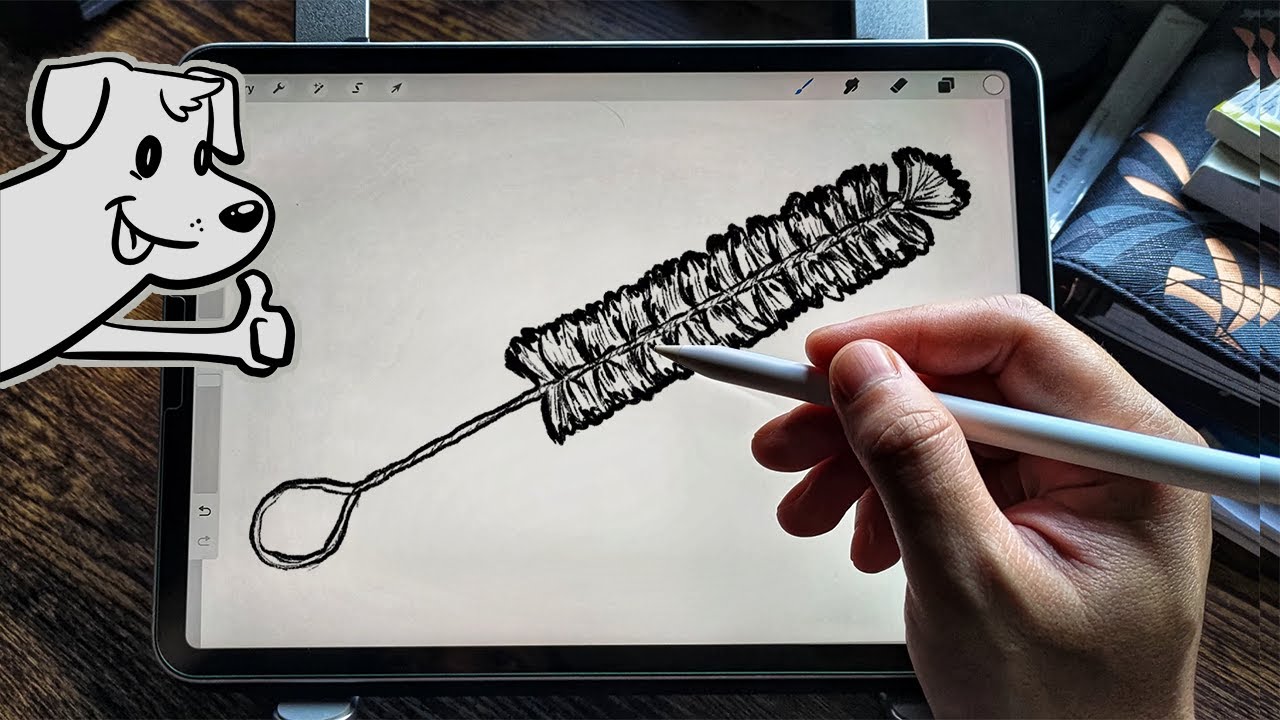 How to draw test tube brush 🧪