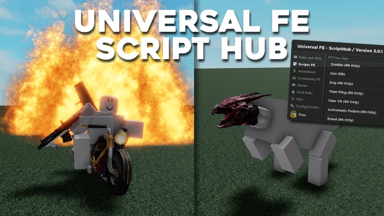 Universal FE Script Hub Showcase - ROBLOX EXPLOITING