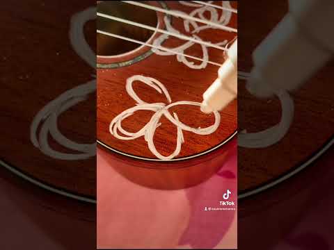 the cutest little uke i painted on