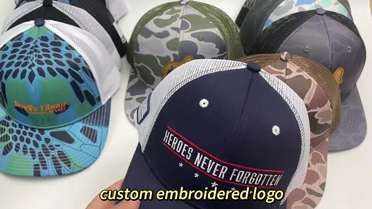 Custom Leather Patch Trucker Hats