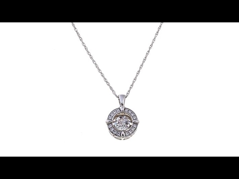 1.45ctw Absolute Round Frame Pendant with 18" Chain