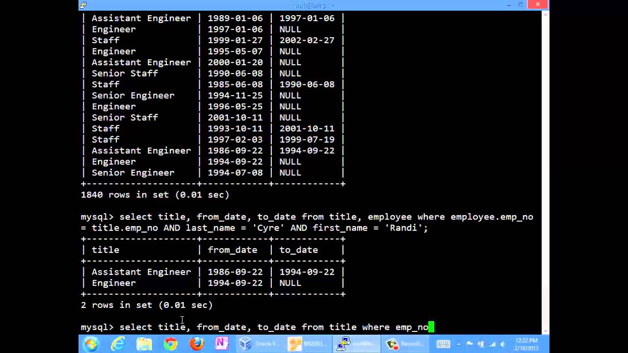 Introduction to Nested Select Statements