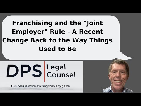 What Franchisees and Franchisors Need to Know About the New FTC Joint-Employer Rule