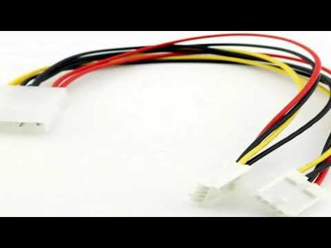 1pc 4 Pin Molex to Dual 4 Pin Floppy PC Power Y Splitter Adapter Connector Cable for Floppy Drive FD