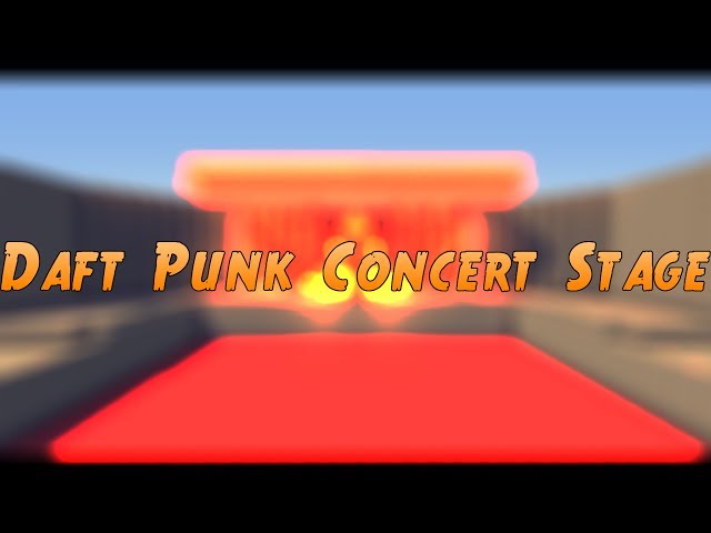 Daft Punk concert stage Minecraft Map