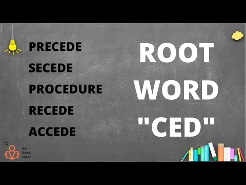 Vocab From Root Word "CED" Meaning of Precedent and Usage In Daily Life.