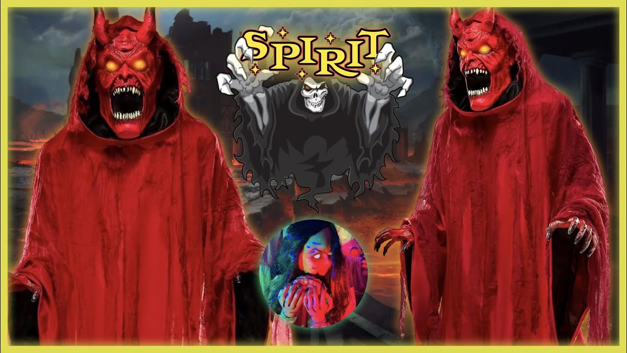 UNBOXING & SET UP Spirit Halloween 2023 Hell Spawn MASSIVE Jump Scare Life Size Animatronic Prop