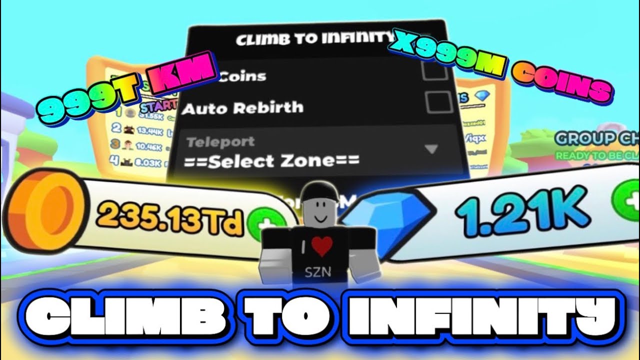 [PASTEBIN!] 🔥 Clinb to Infinity SCRIPT, x999QD coins 🥶