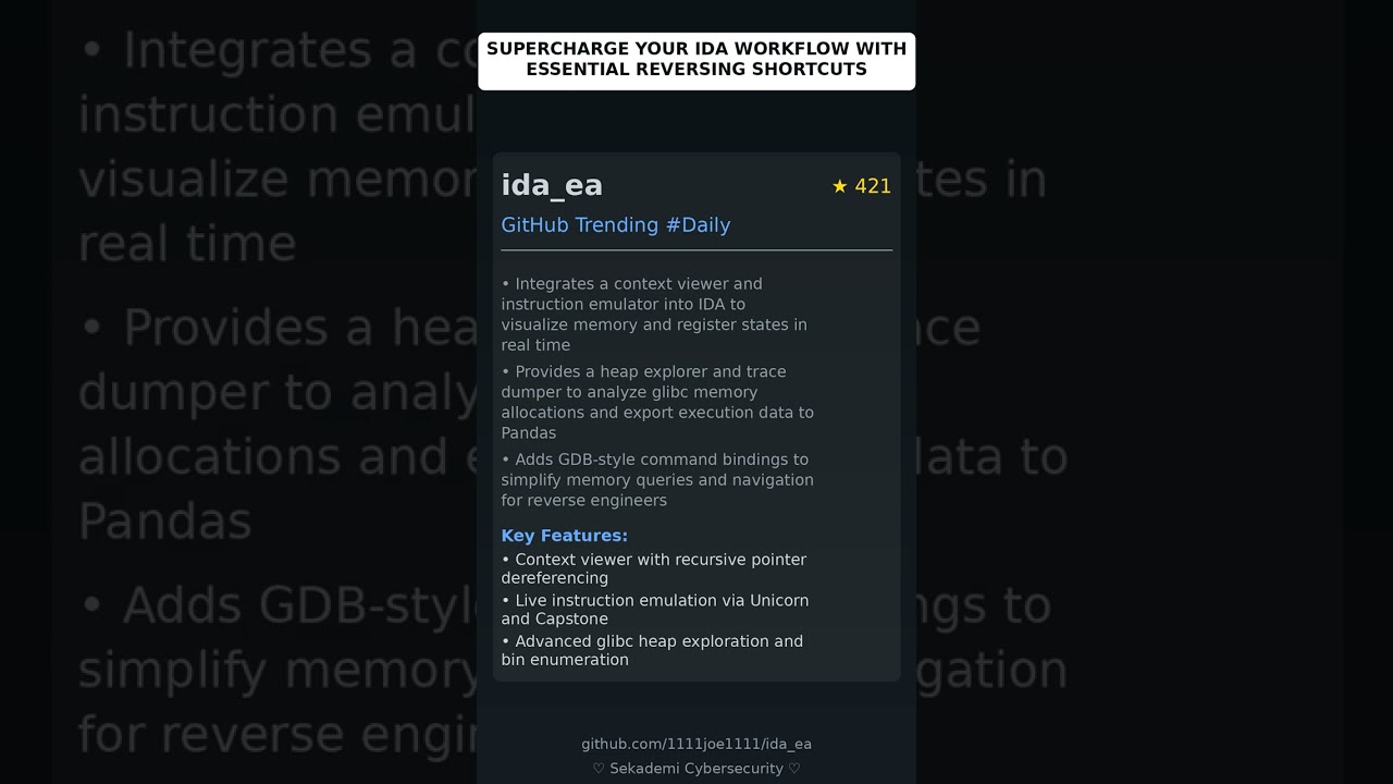 GitHub Trending Repositories: 1111joe1111/ida_ea 🇬🇧