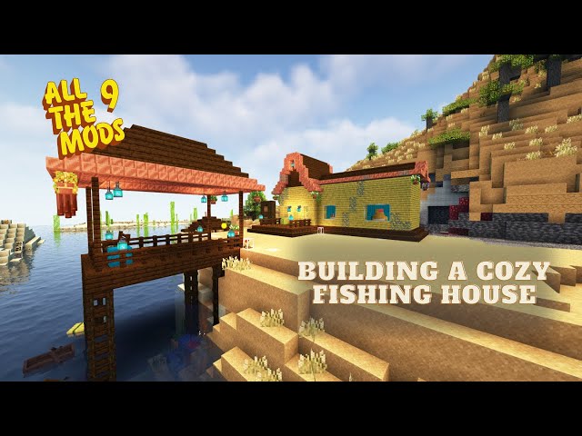 All The Mods 9 Minecraft ATM9 Builds - Building A Cozy Fishing House ...