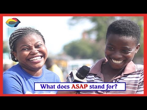 What Does ASAP Stand For? | Street Quiz | Funny Videos | Funny African Videos | African Comedy |