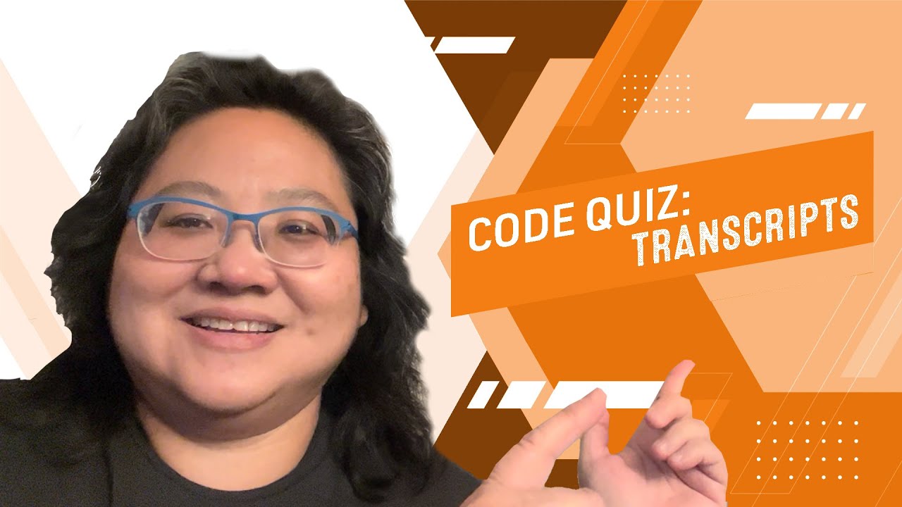 Coding for Beginners: Code Quiz #142—Adding Captions and Transcripts to Your Video and Audio