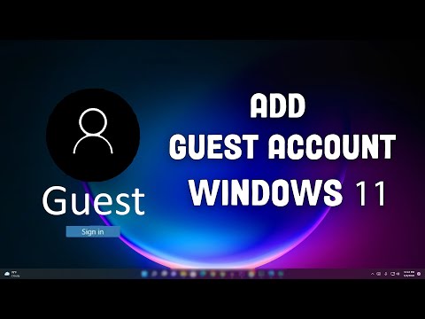 How to Add Guest Account in Windows 11