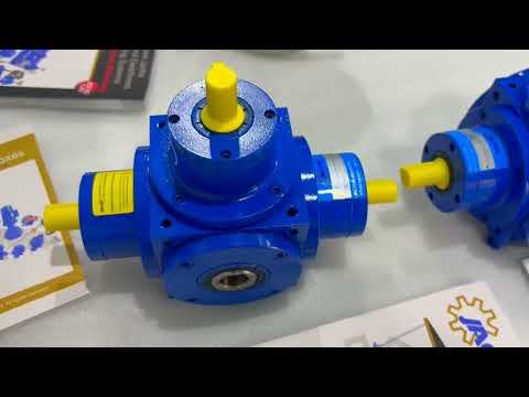 Russia right angle spiral bevel gearbox with hollow keyed output shaft FOR torque transmission