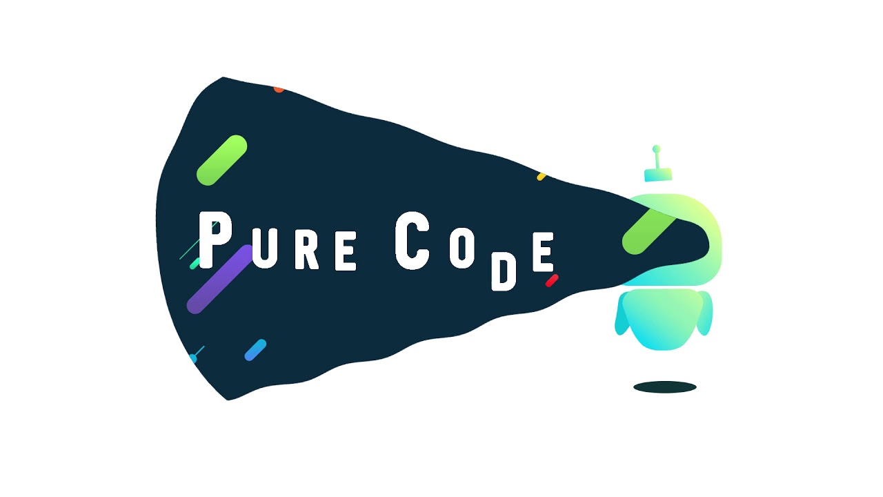 Pure Code Logo intro