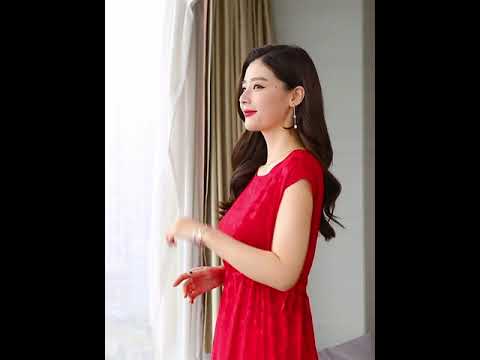 Pursue Boutique丨Women's New Leisure Elastic Waist Crew Neck Dress #Short
