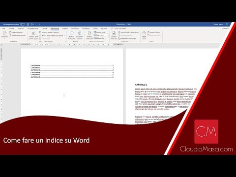 Come fare un indice su Word - ClaudioMasci.com