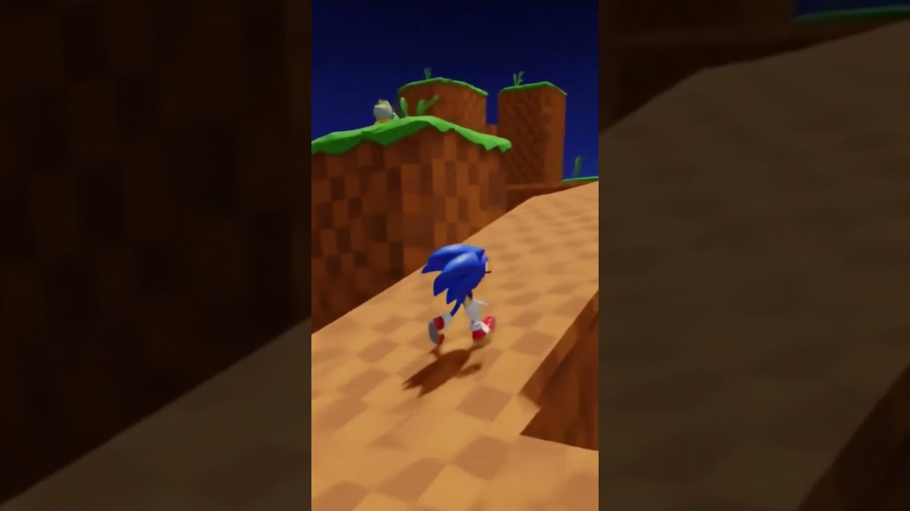 sonic 3d ai tool unity python script 3d sonic physics low poly retro game 1991