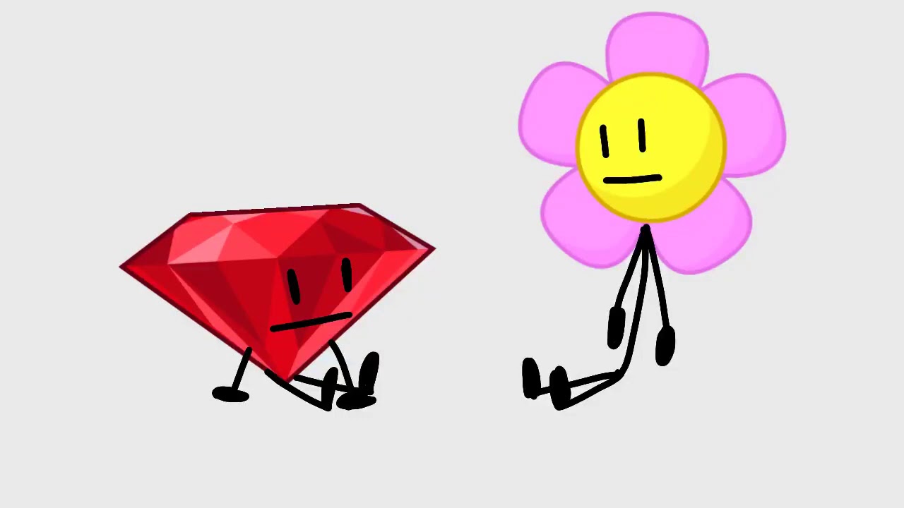 Ruby and Flower talking BFB 100