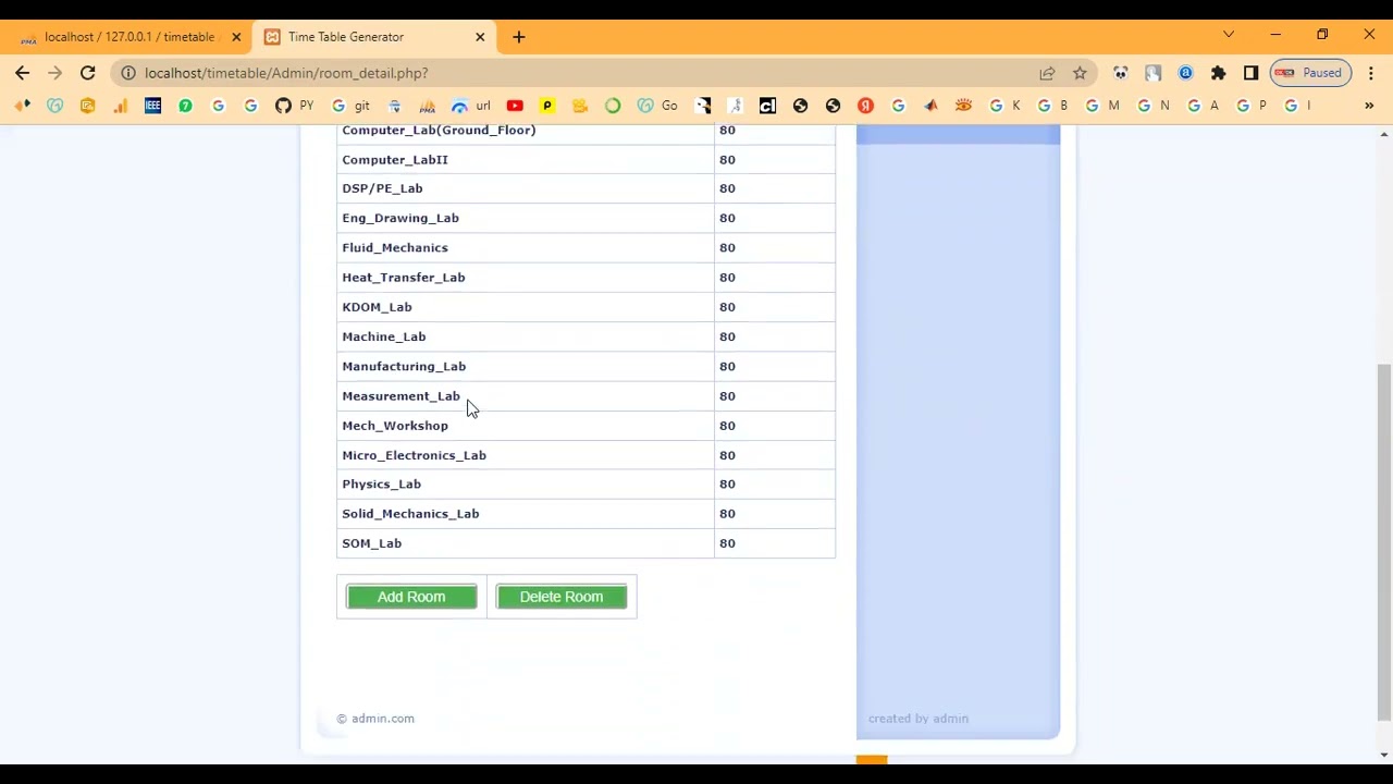 Automatic Class Timetable Schedule Maker in PHP - OKOK PROJECTS- Final ...