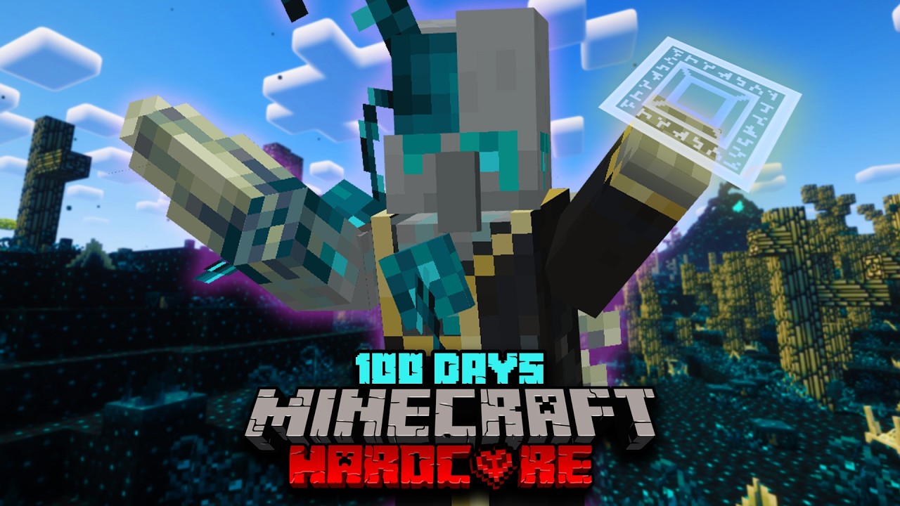 100 Days in an Evolved Sculk Apocalypse in Hardcore Minecraft