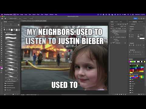 1.2 Meme Creation Photoshop Pt 4 (saving a PSD versus a PNG)