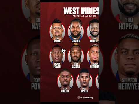 West Indies Squad for T20 World Cup 2024 I Expected Team