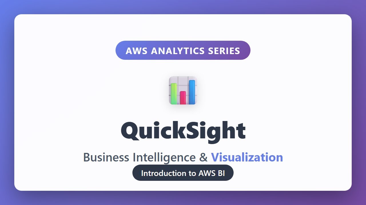 AWS QuickSight Tutorial: Business Intelligence & Data Visualization for Beginners