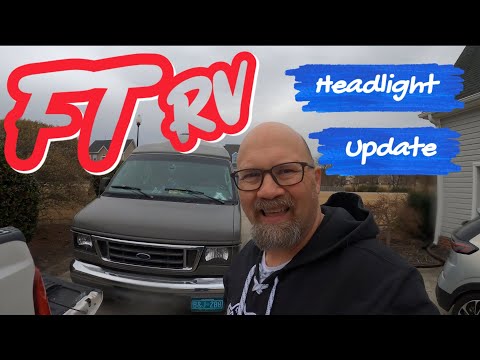 How To Install New Headlight & Corner Light Housings and LED Bulbs on A 2004 Ford E Series Van