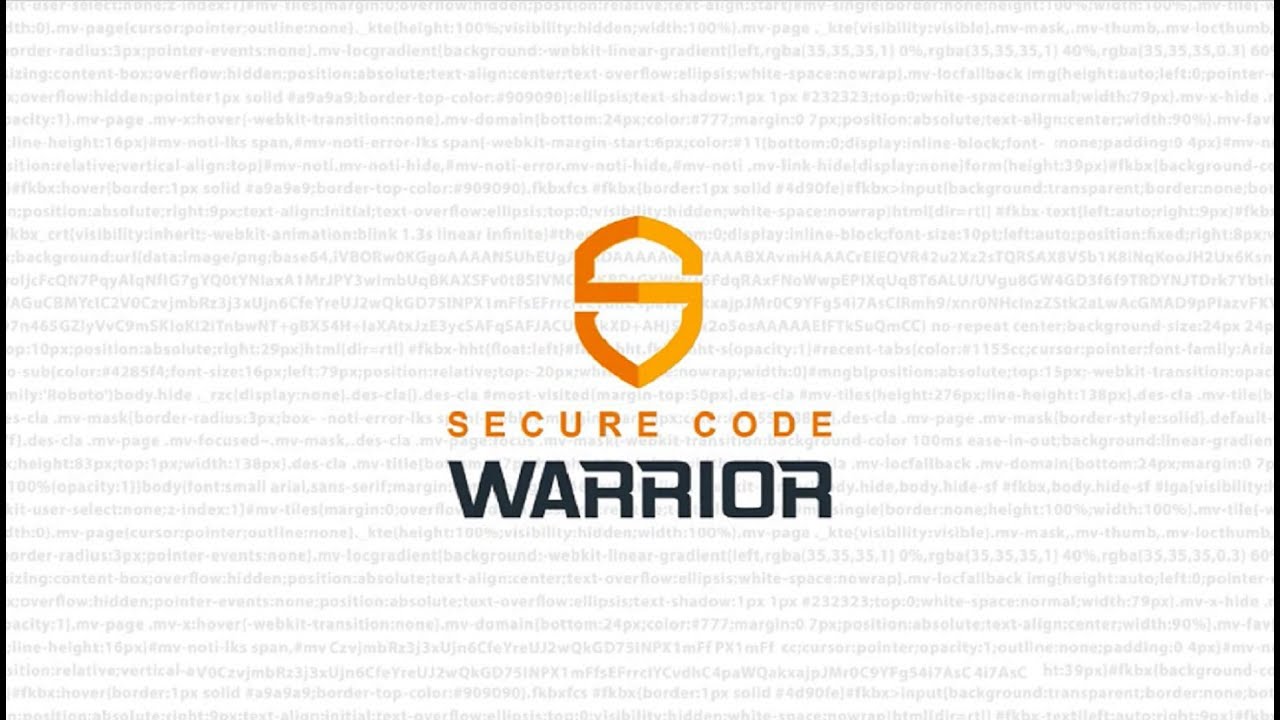 Secure Coding Explainer Video Example - Secure Code Warrior