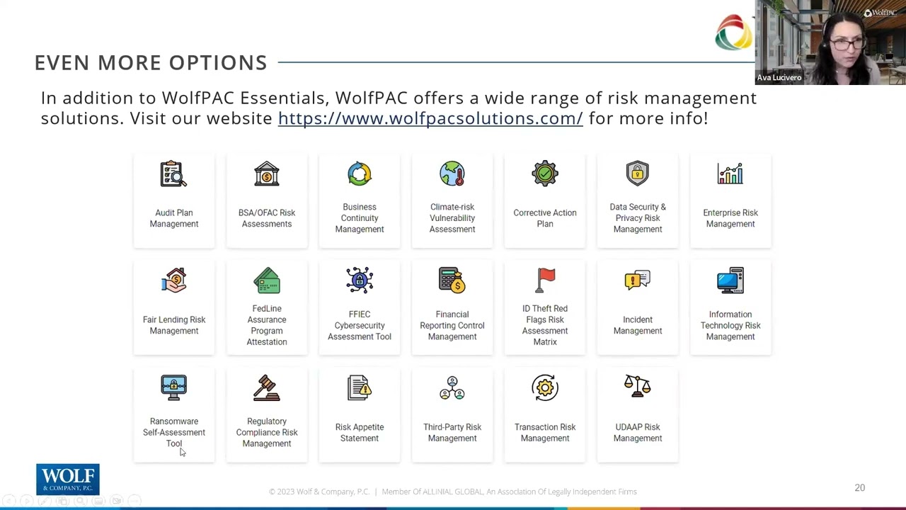 Integrated Risk Management Tools from WolfPAC