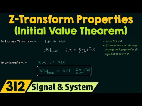 Properties of Z-Transform (Initial Value Theorem) Video Lecture - Crash Course for GATE ECE ...