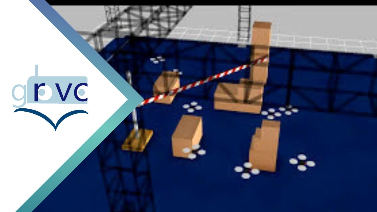 Improving ORCA algorithm. 8 UAVs simulation