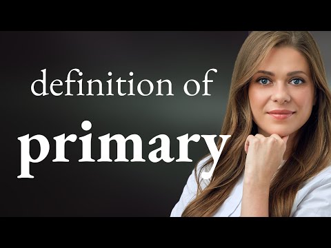Primary • definition of PRIMARY