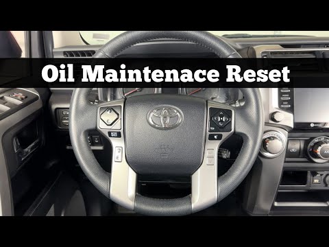 Toyota 4RUNNER 2010-2024 : comment réinitialiser la durée de vie de l'huile et supprimer les entr...
