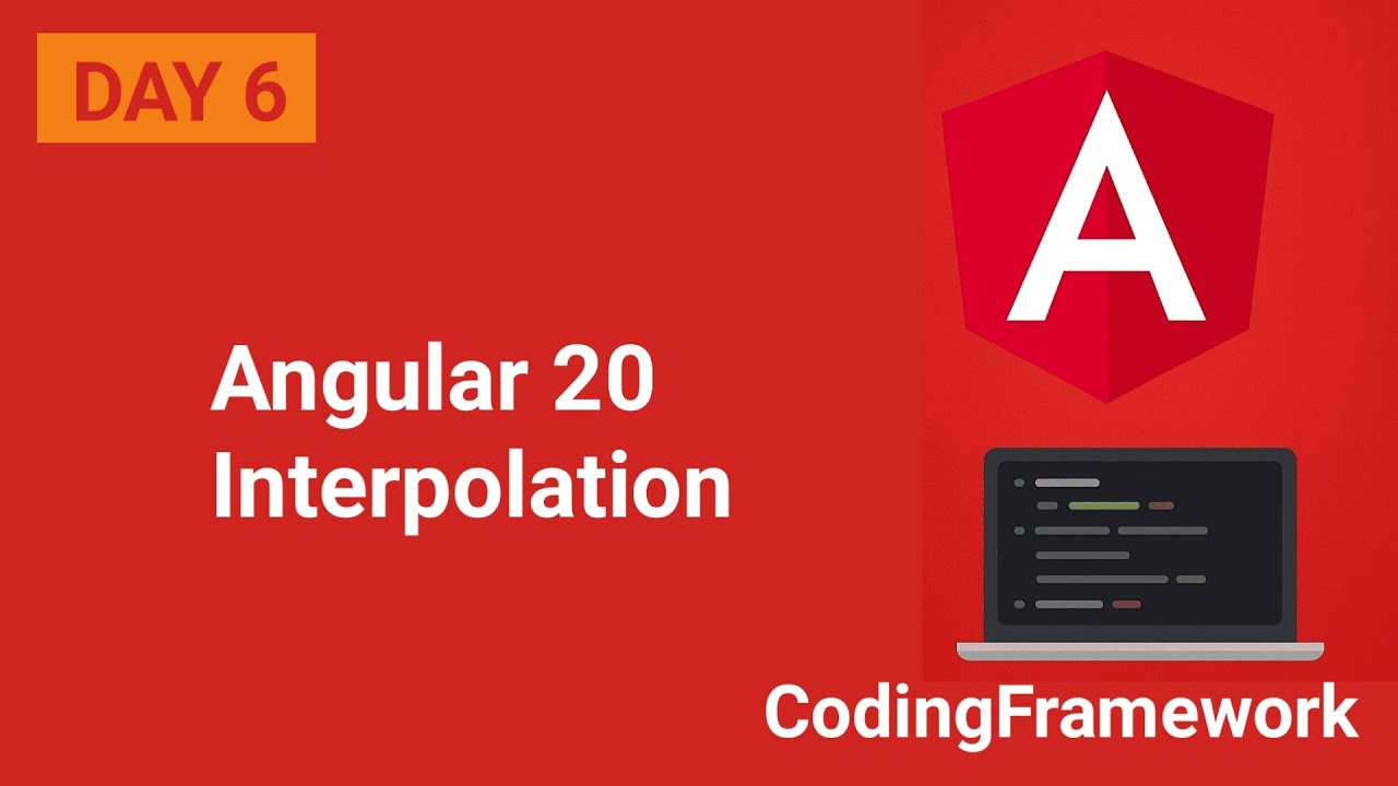 Angular 20 Tutorial Day 6 | Interpolation Explained with Examples