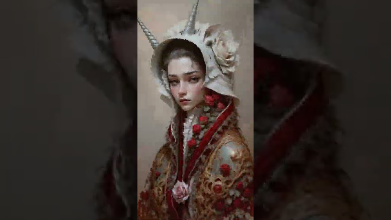 Stable diffusion deforum test #unicorn #girl #woman #monster #stablediffusion #art