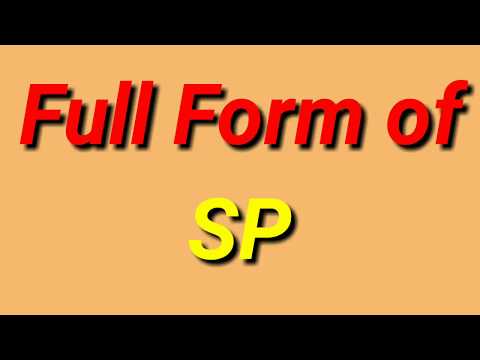 Full form of SP