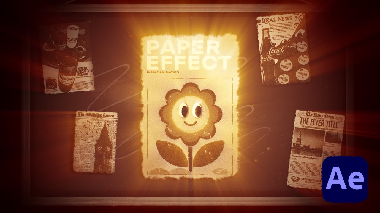 Paper Texture Tutorial in After Effects | Realistic Torn Edges