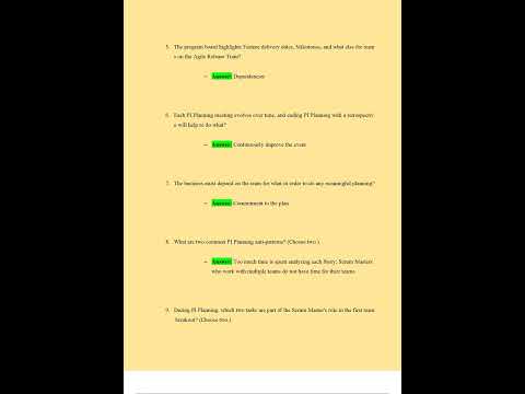 SAFE 5 SCRUM MASTER EXAM RATED A QUESTIONS AND ANSWERS 2023 2024
