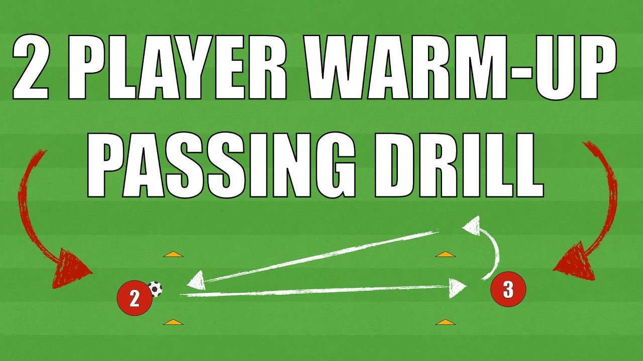 2 Player Warm-Up Passing Drill | Football/Soccer