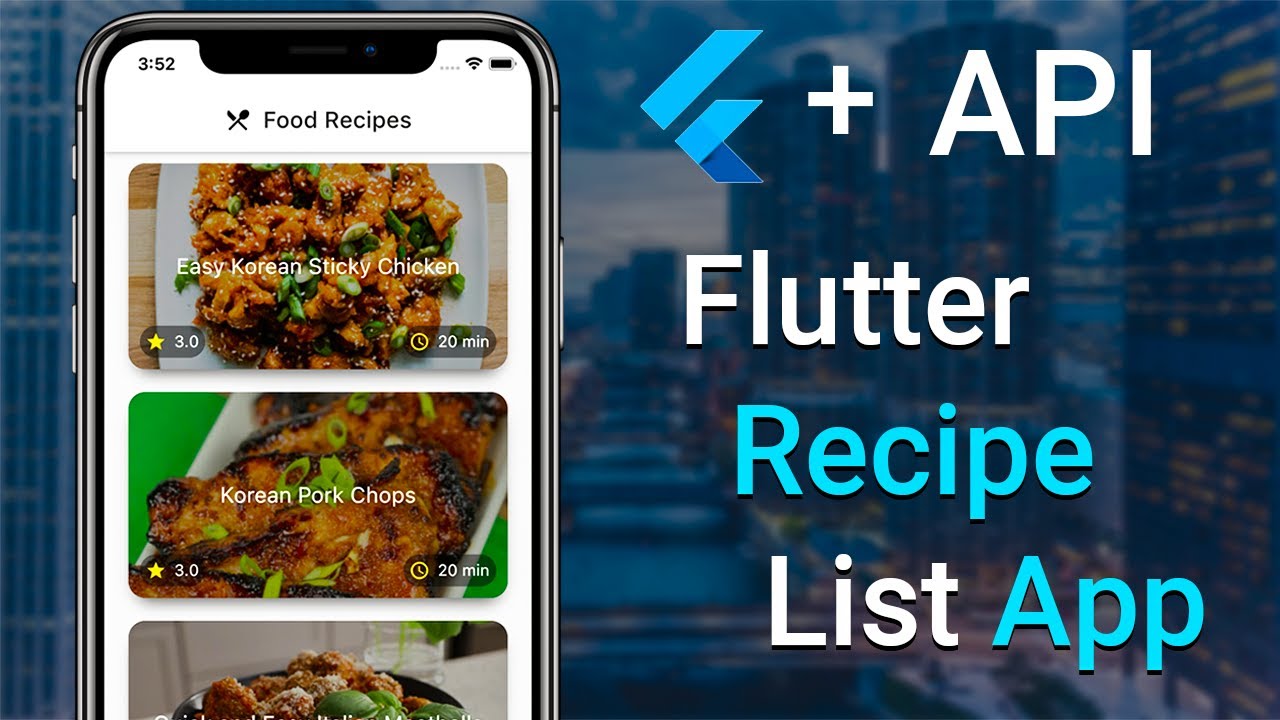 Create a Recipe List App using Flutter and API
