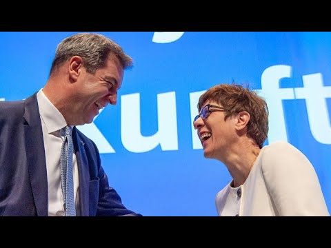 CSU-Parteitag: Kramp-Karrenbauer beschwört Geschlossenheit von CDU und CSU