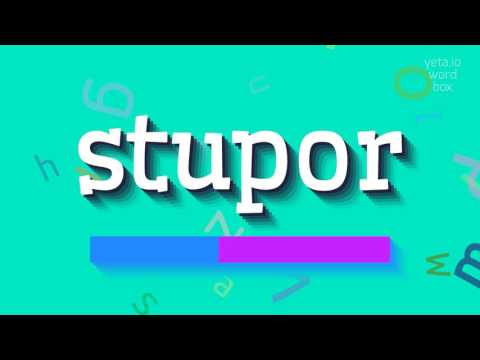 How to say "stupor"! (High Quality Voices)