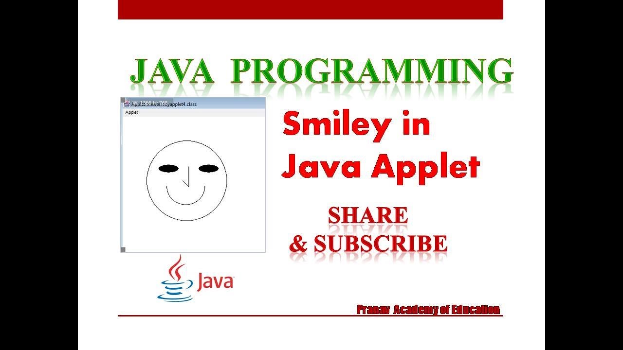 Smiley in Java Applet