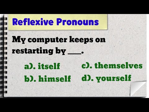 Reflexive Pronouns || Quiz