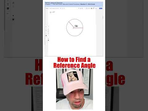 How to find a reference angle!