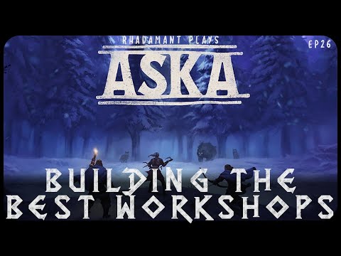 Building The Best Workshops in ASKA - Viking Clan Village Builder // EP26