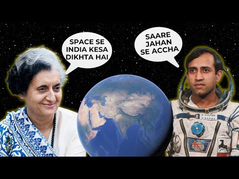 What did The first Indian in space say to Indira Gandhi?