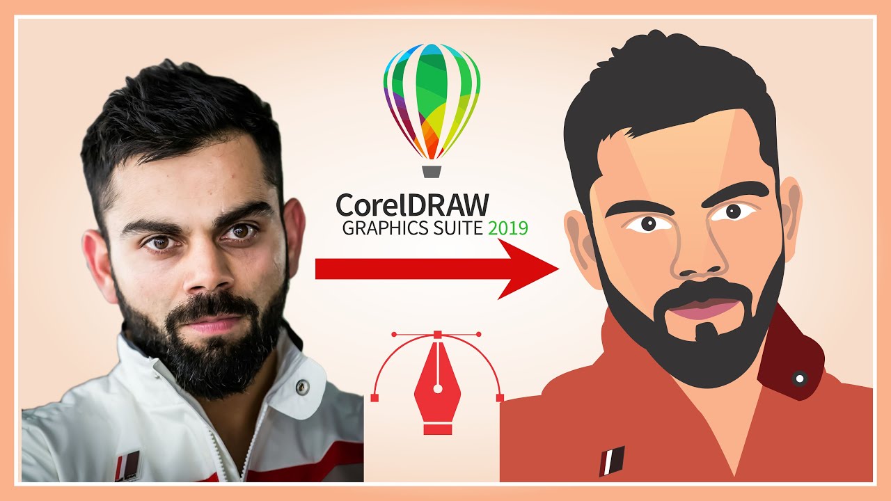 How to Make Vector Art in CorelDRAW Tutorial | Vector Portrait | Portrait CorelDraw image Editing